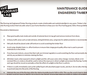 Maintenance Guides – The Flooring Lab